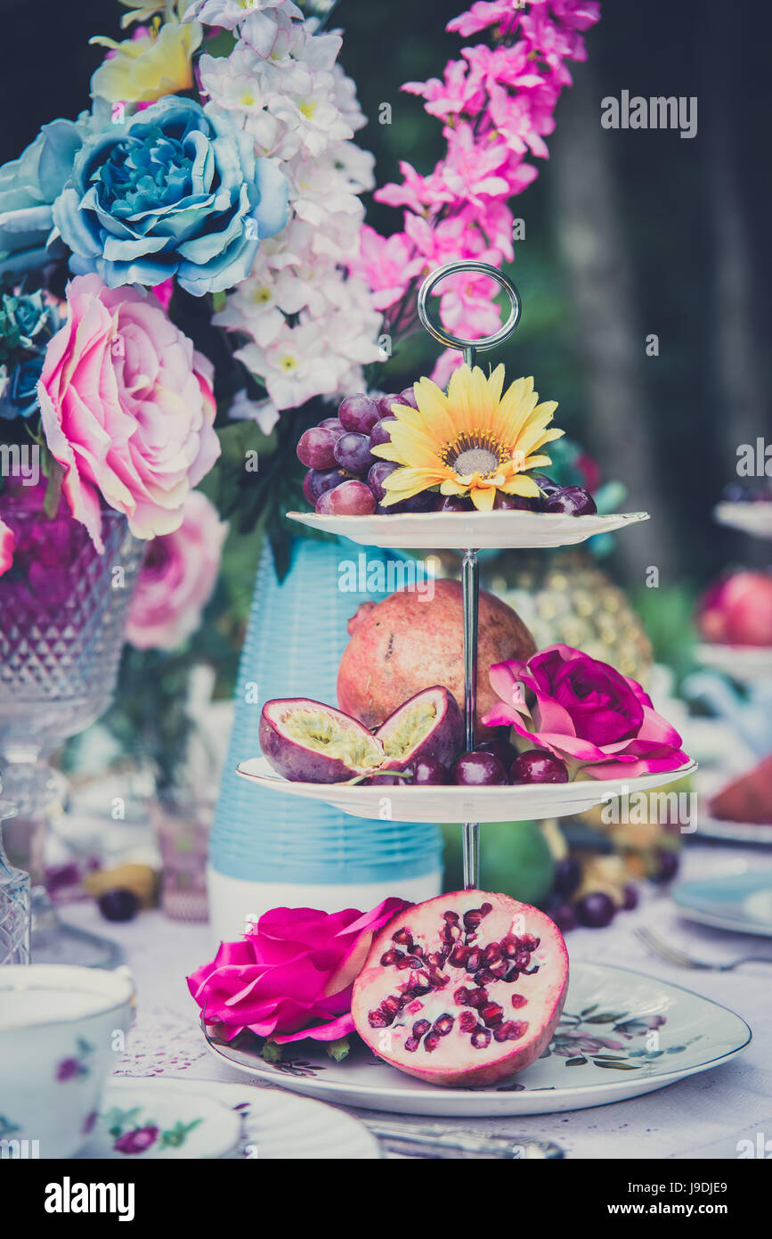 Vintage tea party Stock Photo - Alamy