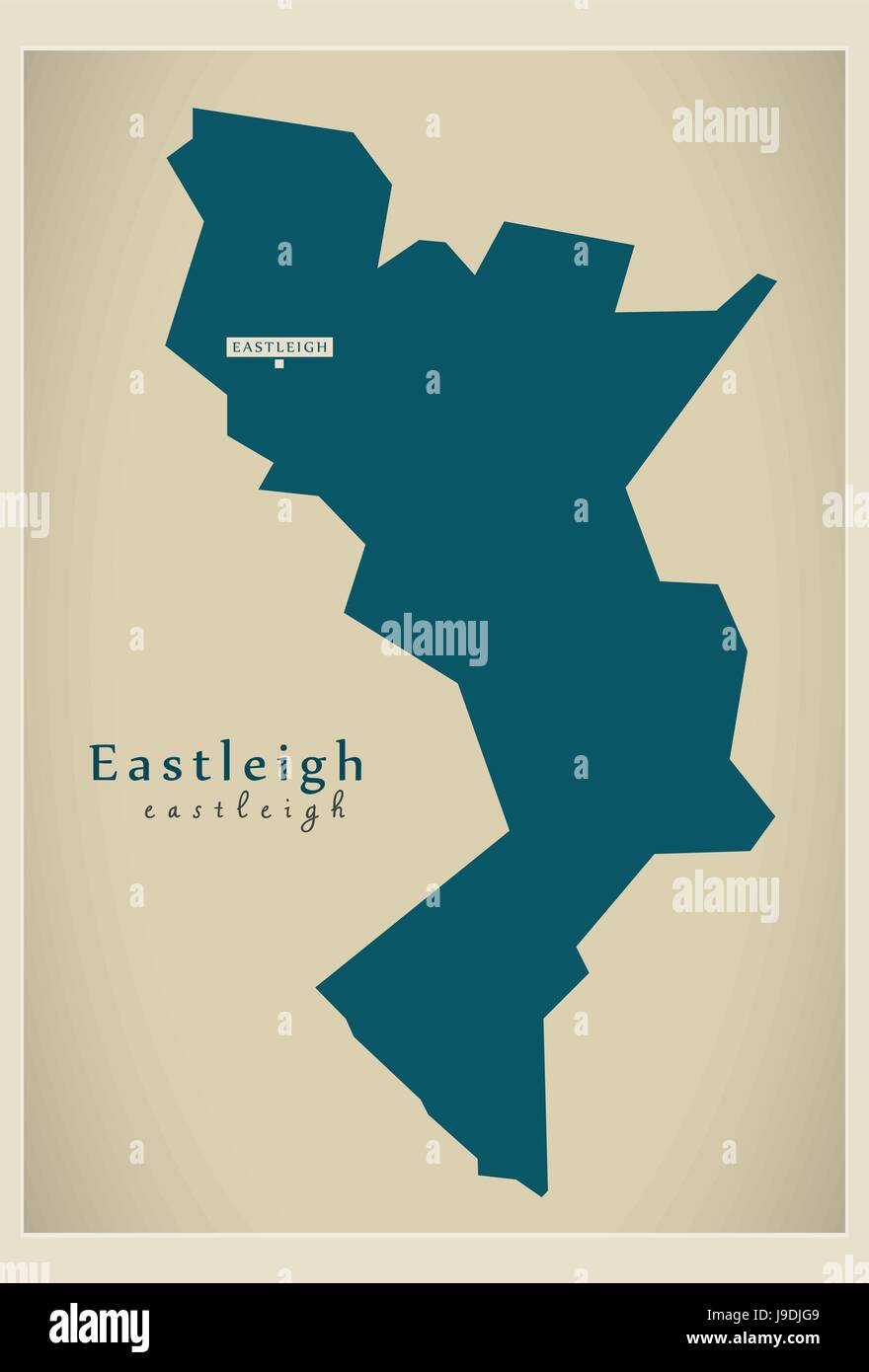Map of eastleigh Stock Vector Images - Alamy