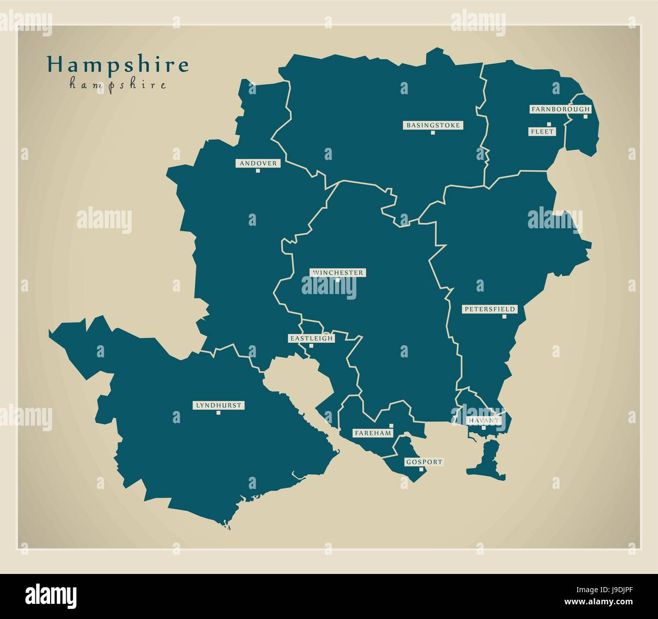 Hampshire england Stock Vector Images - Alamy