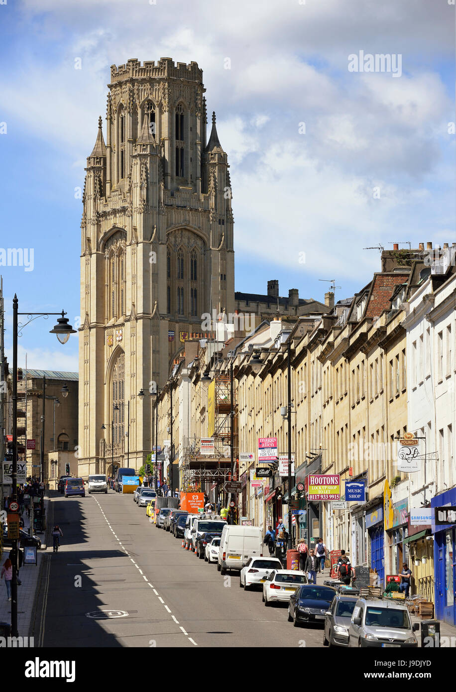 Park Street & Wills Memorial Building, Bristol, UK Stock Photo - Alamy