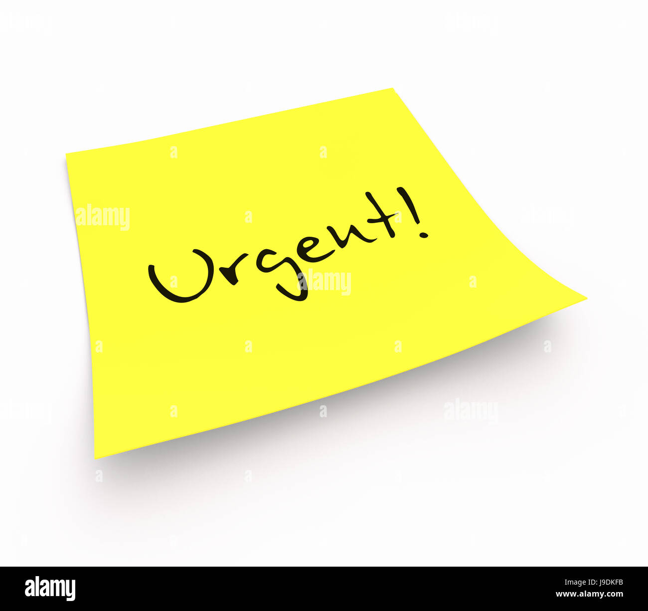 stickies - urgent! Stock Photo - Alamy
