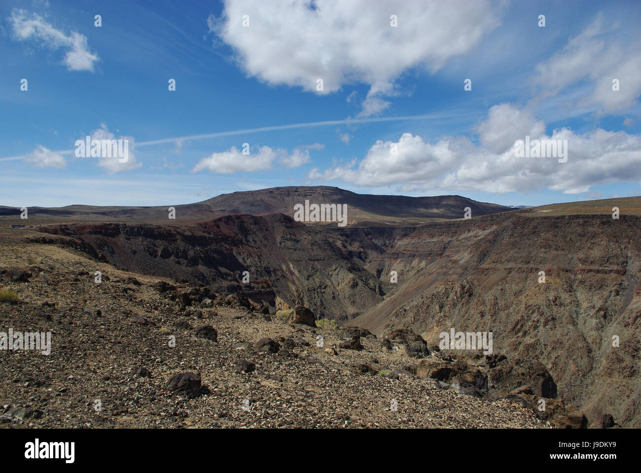 stone, desert, wasteland, cloud, rock, ravine, firmament, sky, mountain ...
