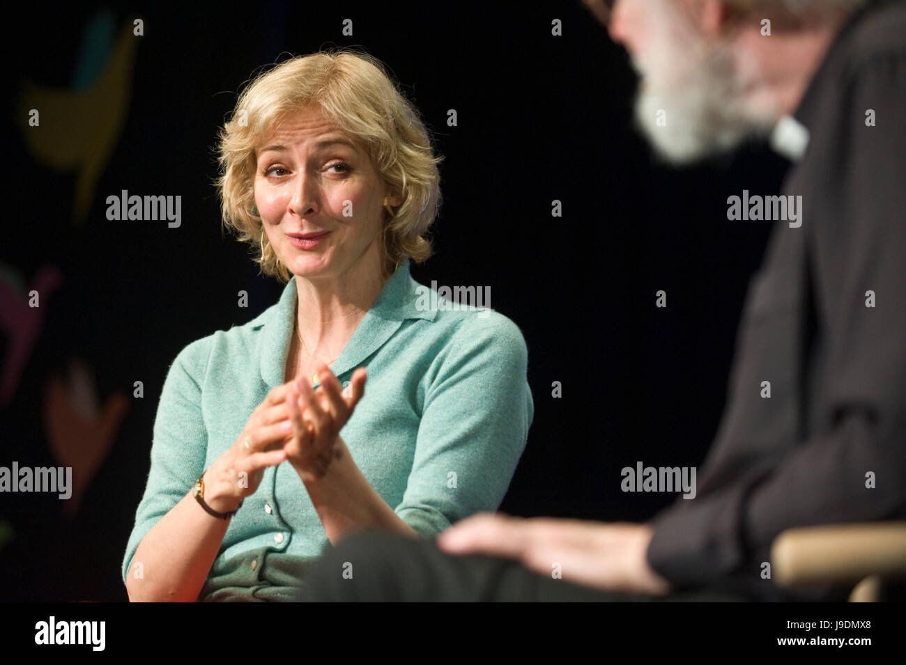 Marie-Elsa Bragg speaking on stage about her book Towards Mellbreak at ...