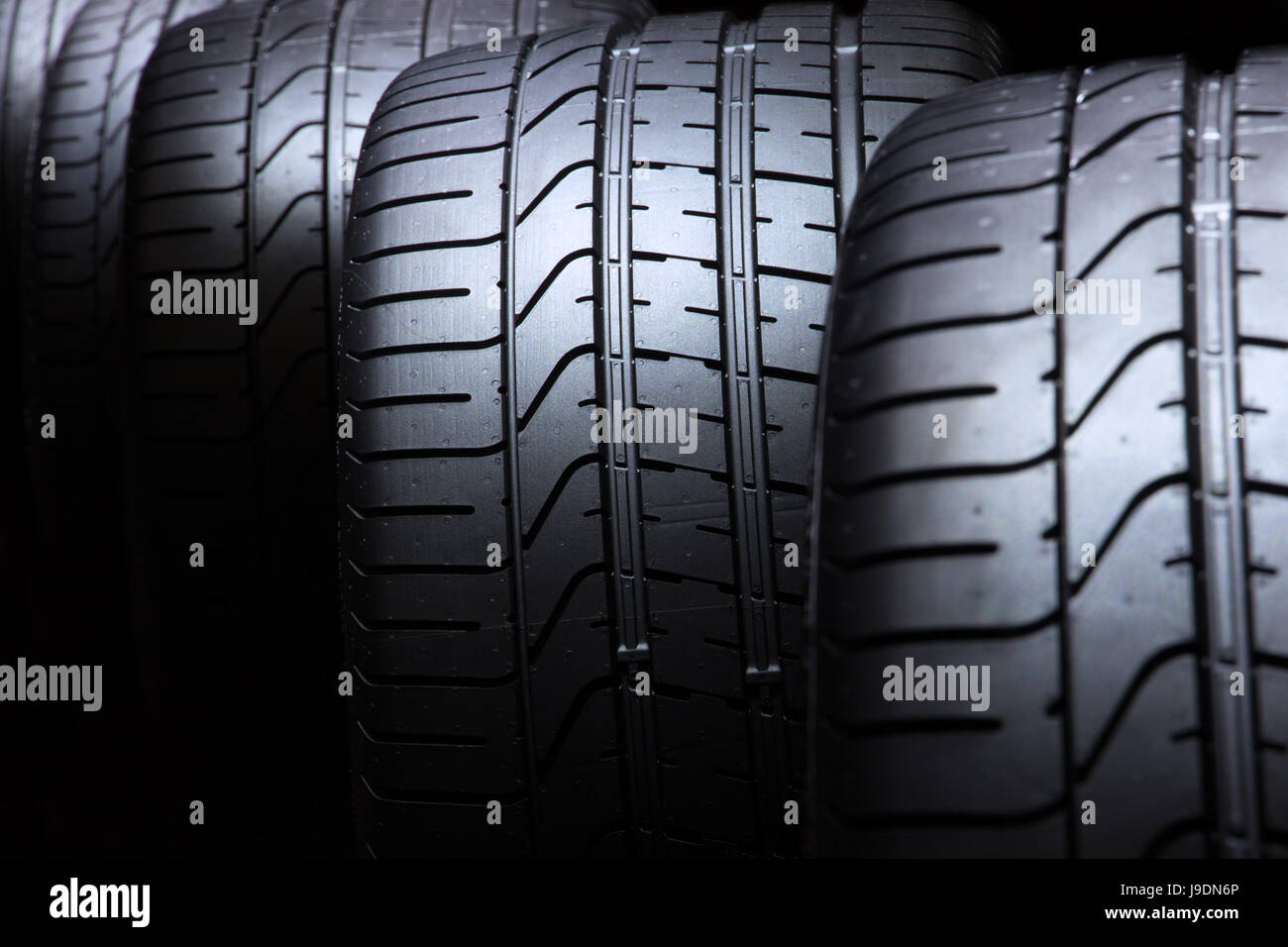 Car tyres close up Stock Photo - Alamy