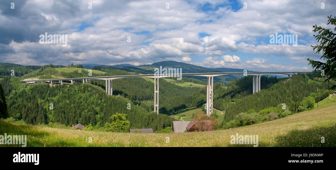 bridge, carinthia, motorway, highway, bridge, carinthia, motorway ...