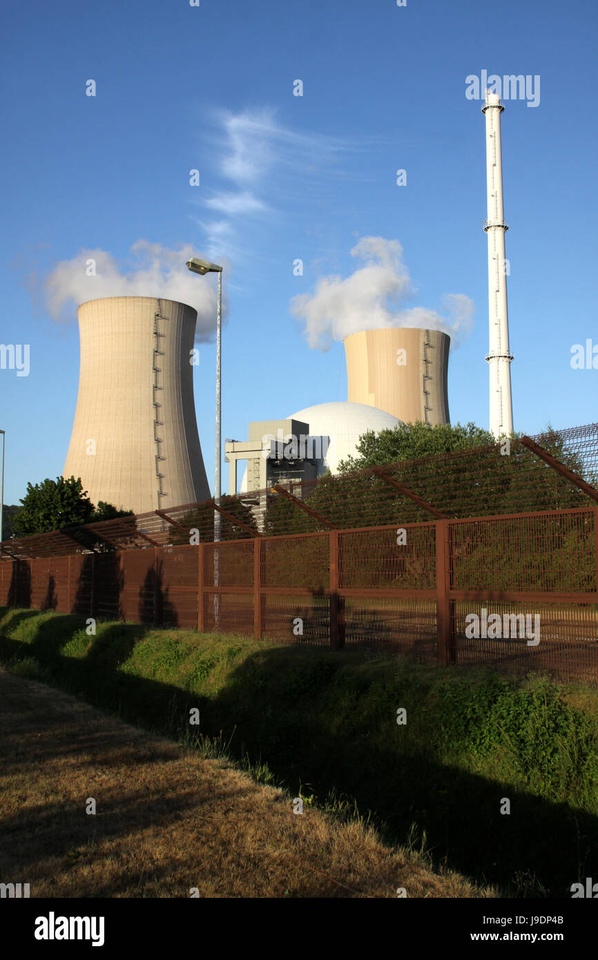 power station, generation of electricity, nuclear power station ...