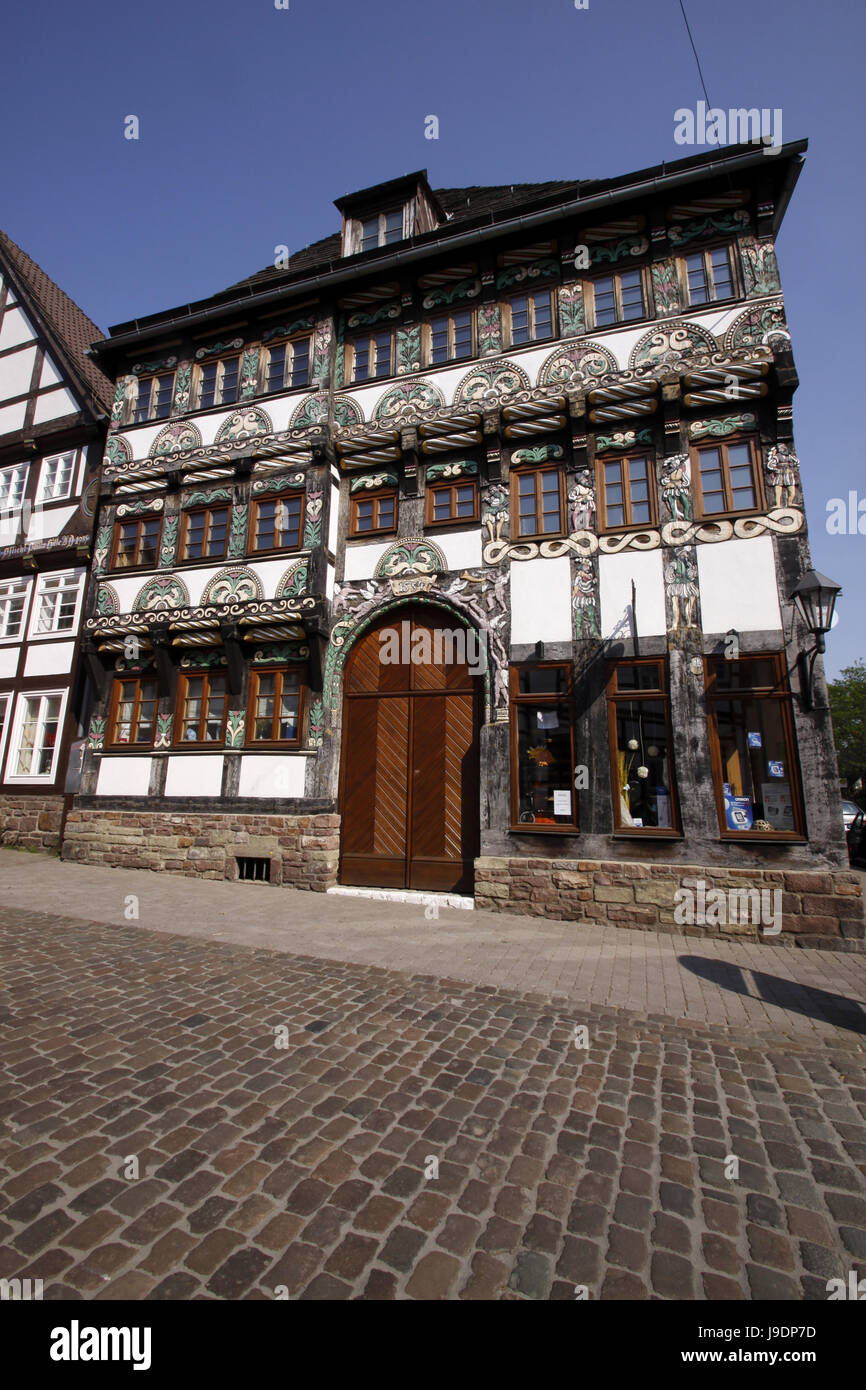 house, building, city, town, old town, frame-work, middle ages, house ...