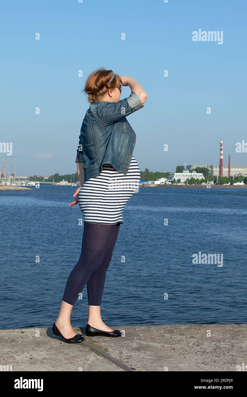 woman, profile, beautiful, beauteously, nice, single, city, town ...