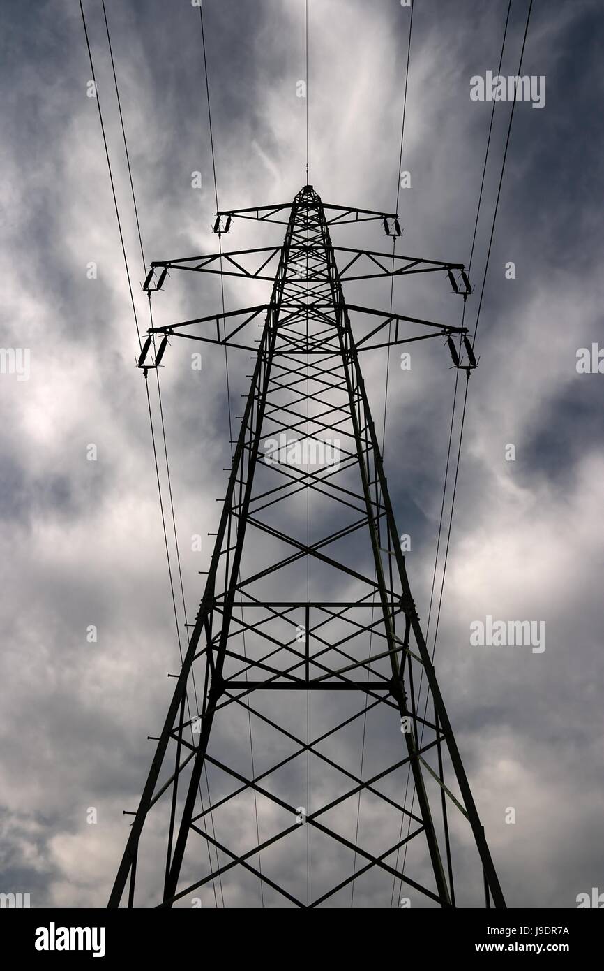 steel, electric, voltage, column, high, structure, tall, pillar, tower ...
