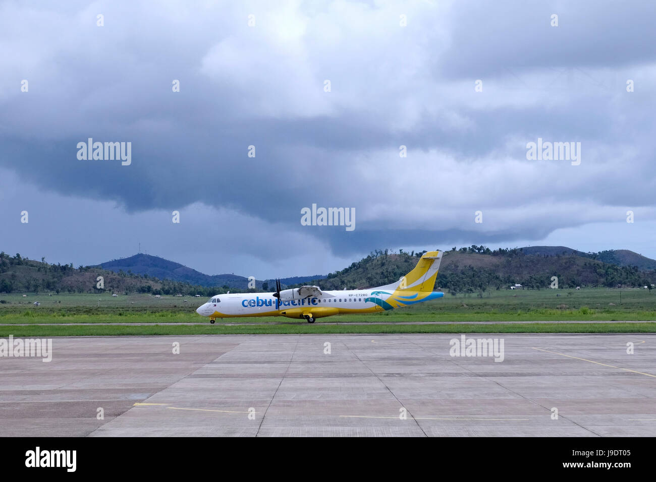 A Cebu Pacific ATR 72-500 aircraft of Philippine low-cost airline ...