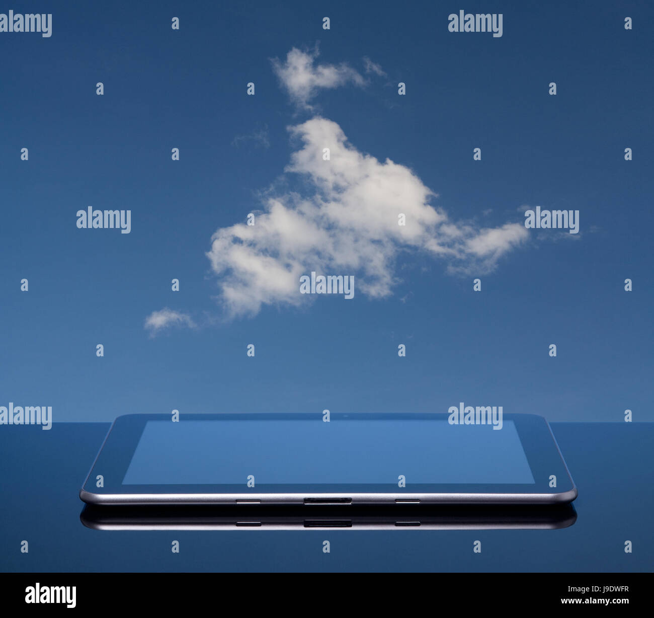 cloud, tablet, blue, PC, computers, computer, model, design, project ...
