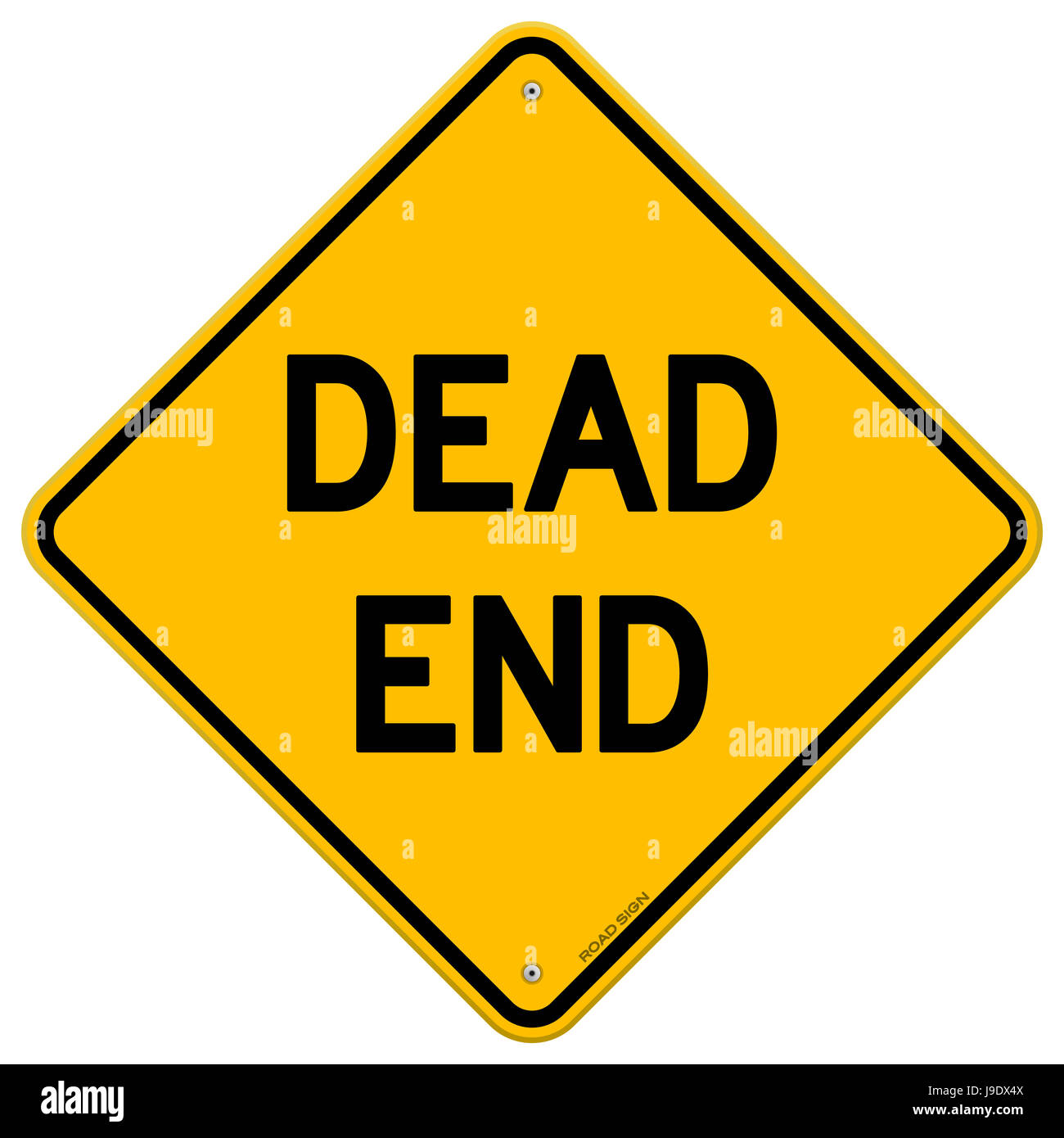 End motorway warning sign hi-res stock photography and images - Alamy