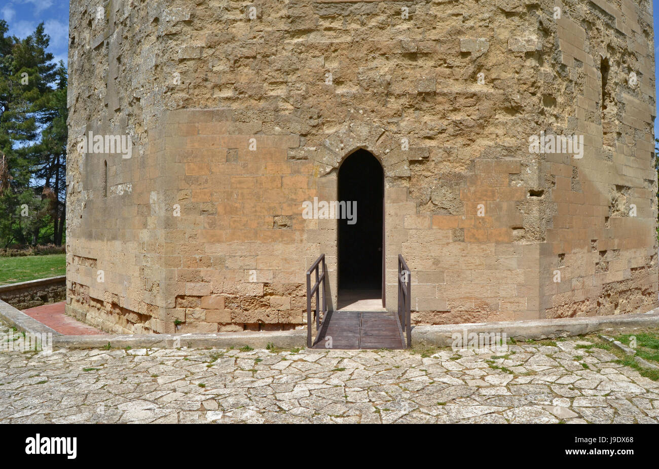 hall, tower, entrance, hexagonal, hall, house, building, tower ...