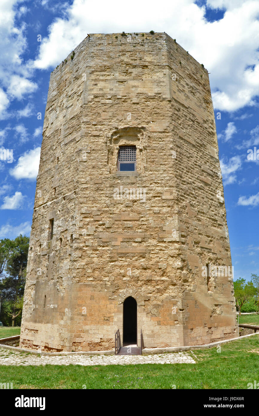 hall, tower, entrance, hexagonal, hall, house, building, tower ...