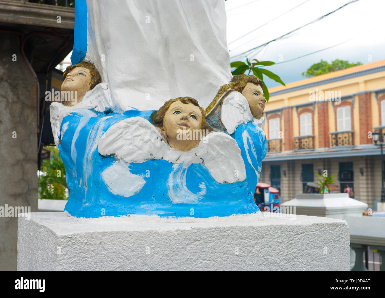 religious, art, statue, angel, angels, wings, blue, shine, shines ...