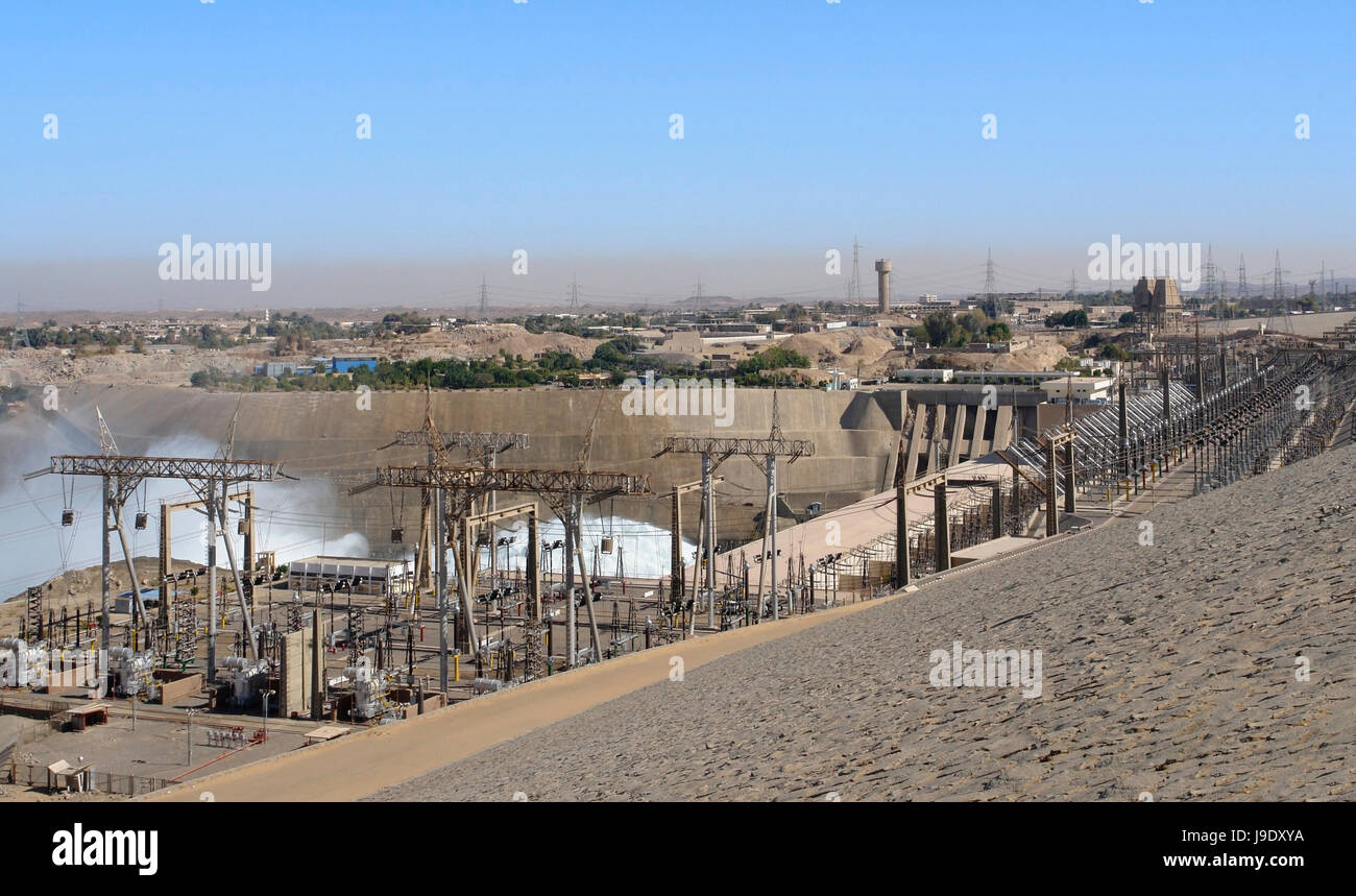power station, egypt, hydroelectric power, industry, engineering, power ...