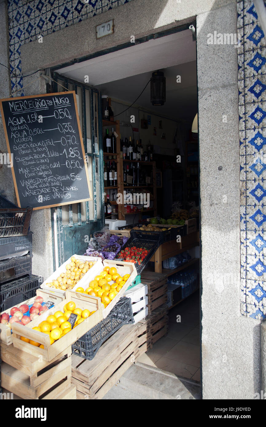 Mercearia Sr. Hugo, Little Supermarket in Porto - portugal Stock Photo ...
