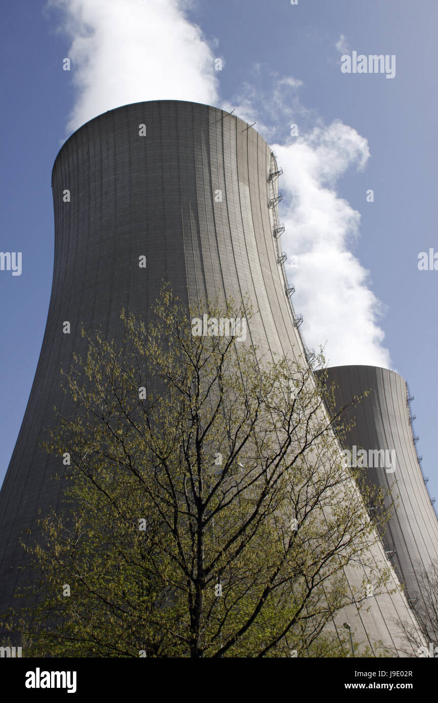 power station, generation of electricity, nuclear power station, energy ...