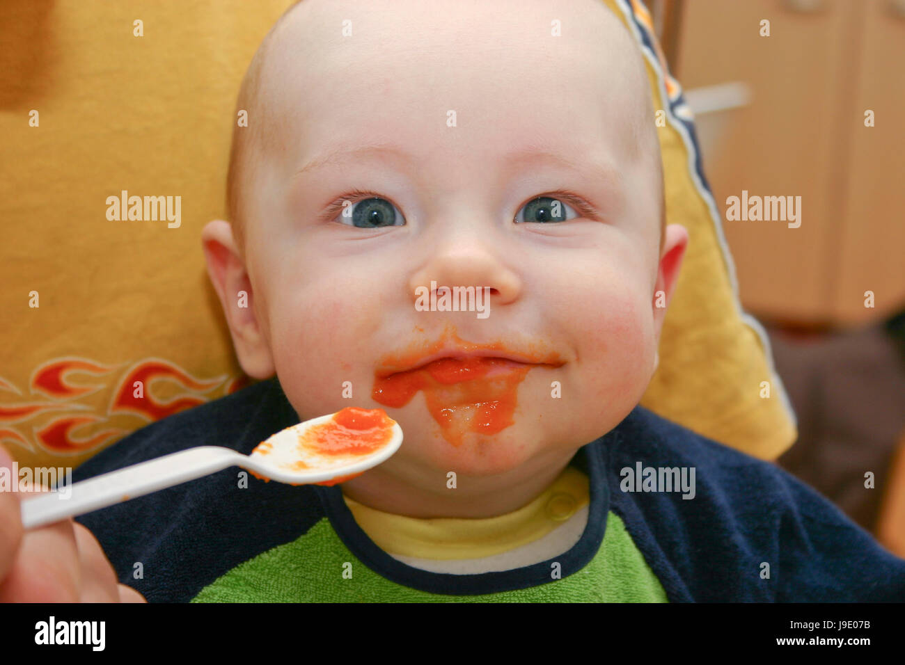 baby's first porridge Stock Photo - Alamy