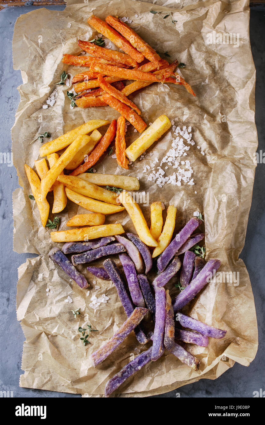 Variety of french fries Stock Photo - Alamy