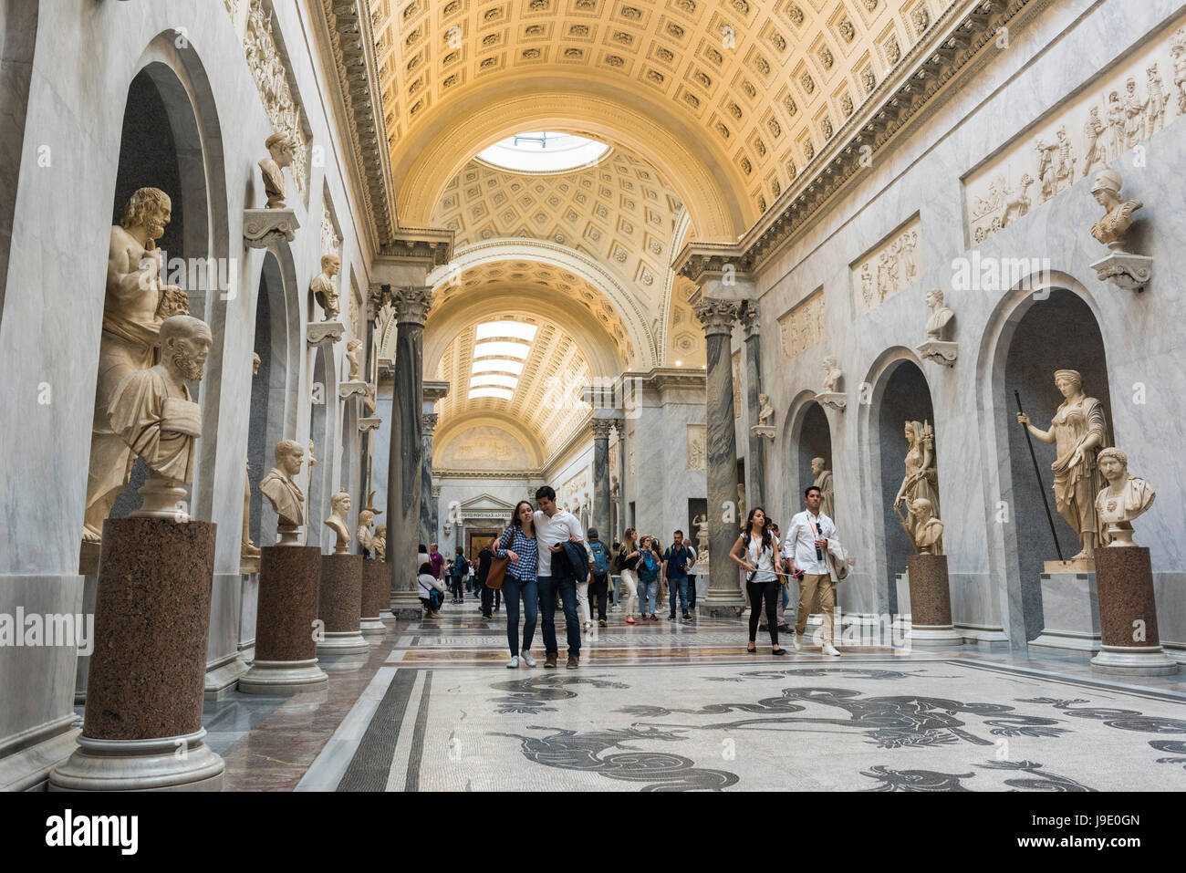 Rome. Italy. Braccio Nuovo Sculpture Gallery, Chiaramonti Museum ...