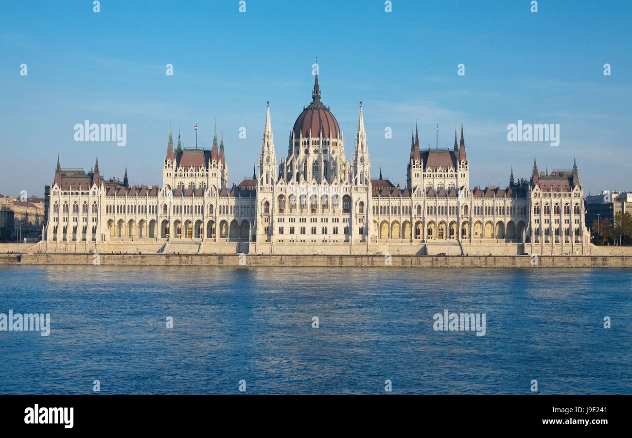 capital, parliament, budapest, hungary, old, hungarian, building, blue ...