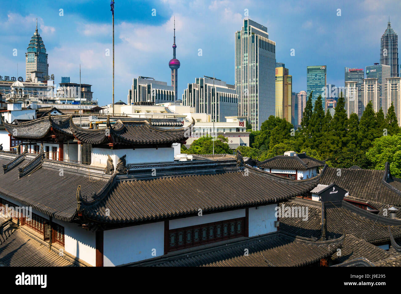 Rooftop view from Yu Garden Shanghai, China Stock Photo - Alamy