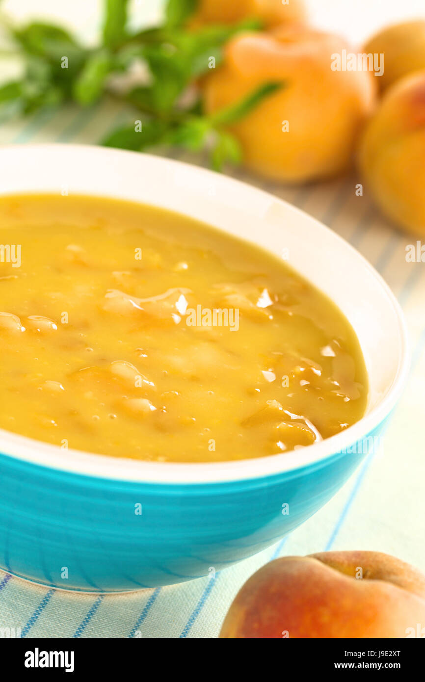 cold peach soup Stock Photo - Alamy