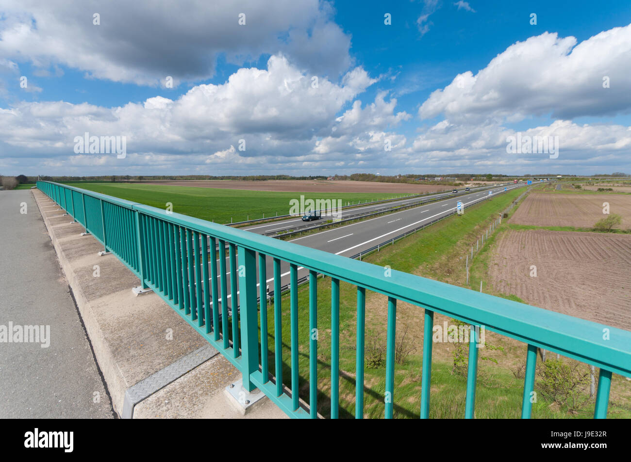 bridge, germany, german federal republic, motorway, highway, railing ...