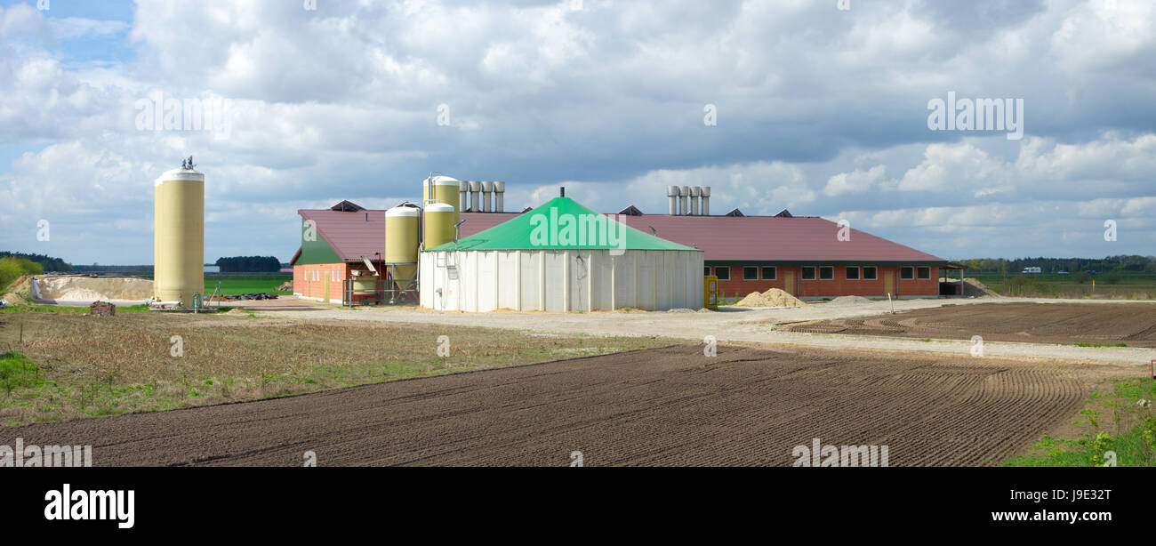 agriculture, farming, barn, farm, silos, agriculture, farming, field ...