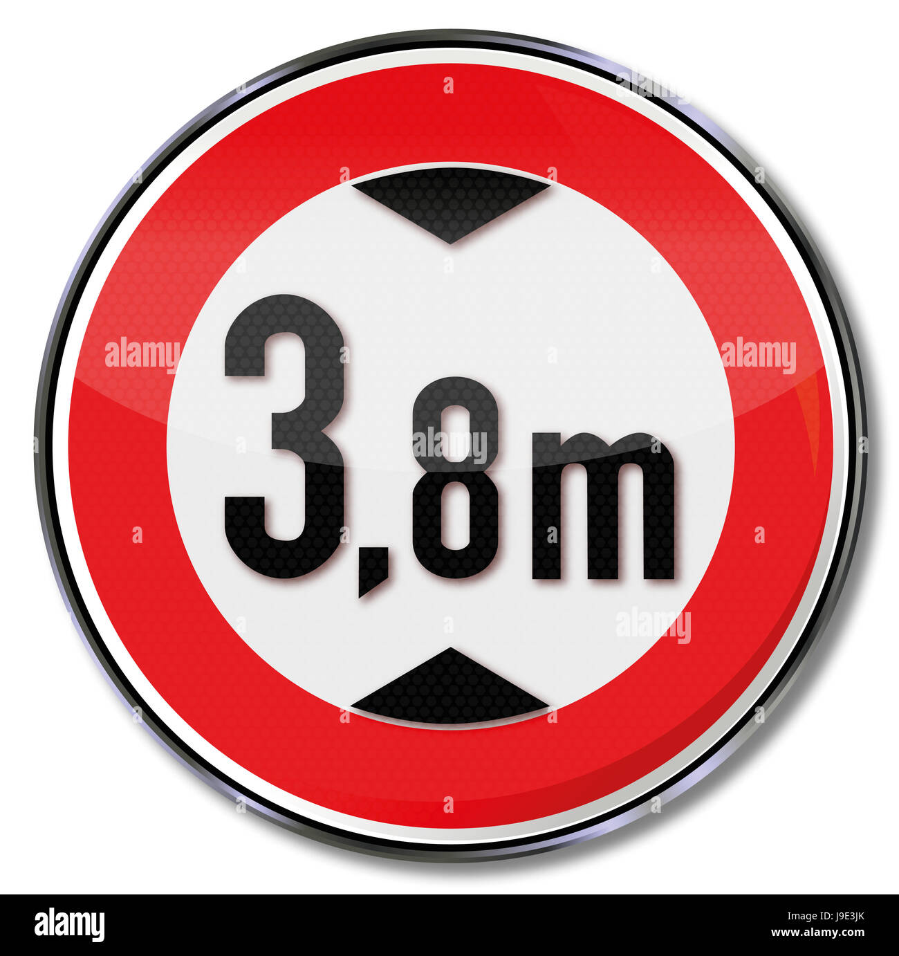 road sign 3.8 m height Stock Photo - Alamy