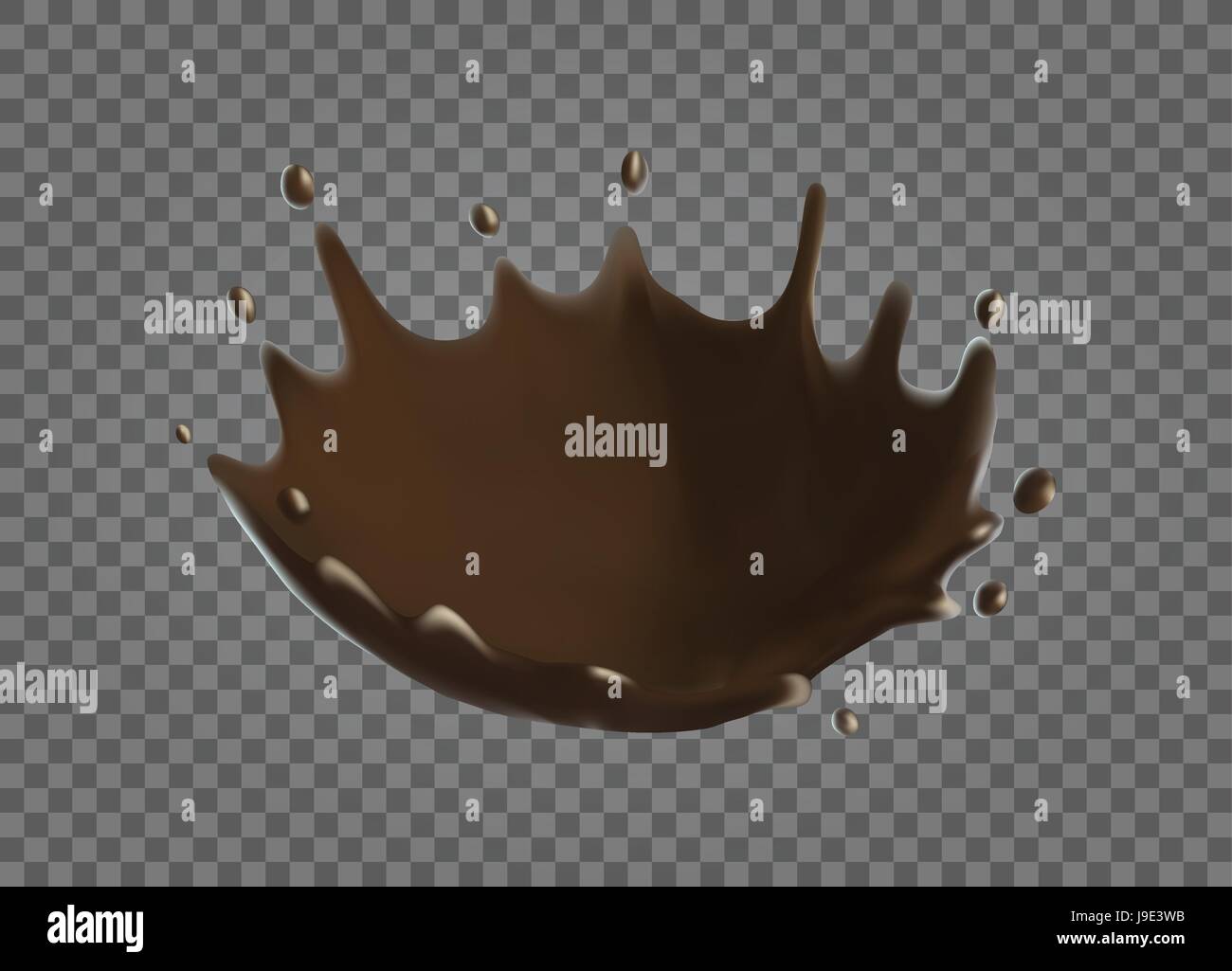 Chocolate splash. Realistic vector Stock Vector Image & Art - Alamy