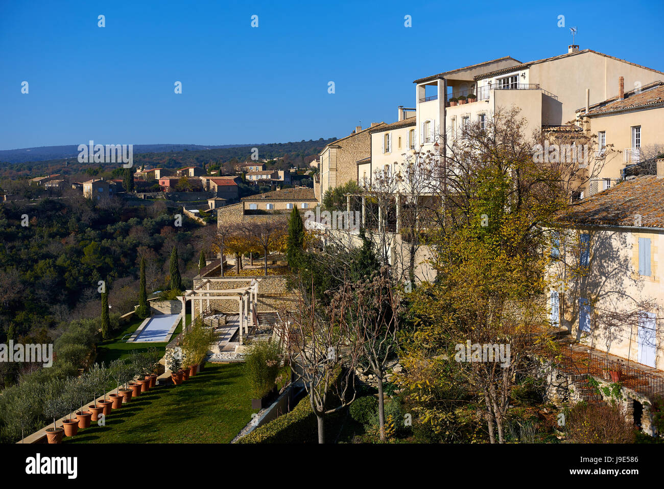 View to the Gordes, is a very beautiful hilltop village in France ...