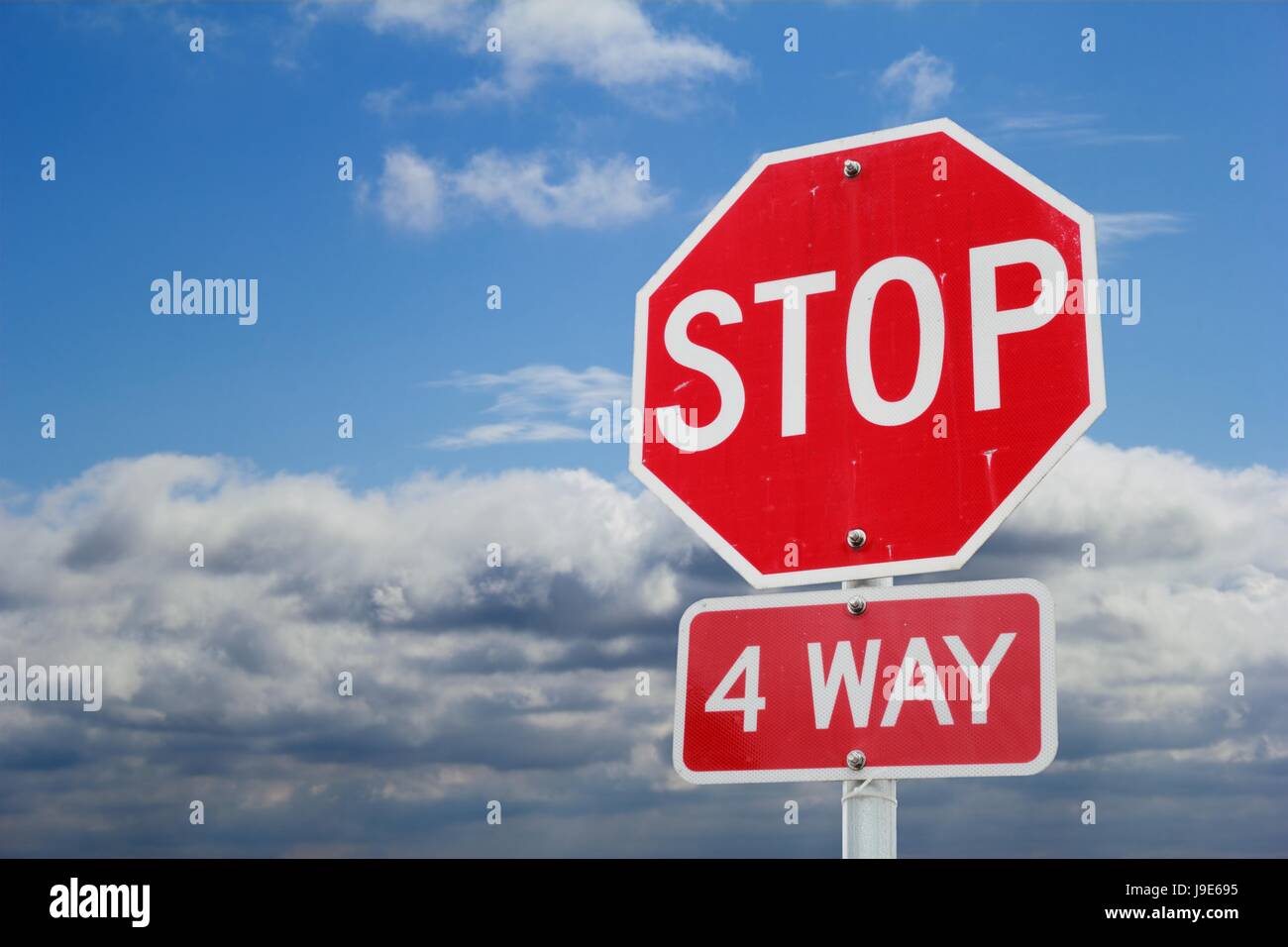 4 way stop sign hi-res stock photography and images - Alamy