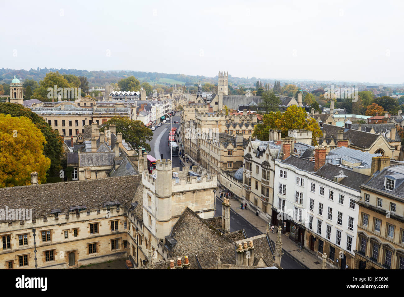 Aerial view of oxford city hi-res stock photography and images - Alamy