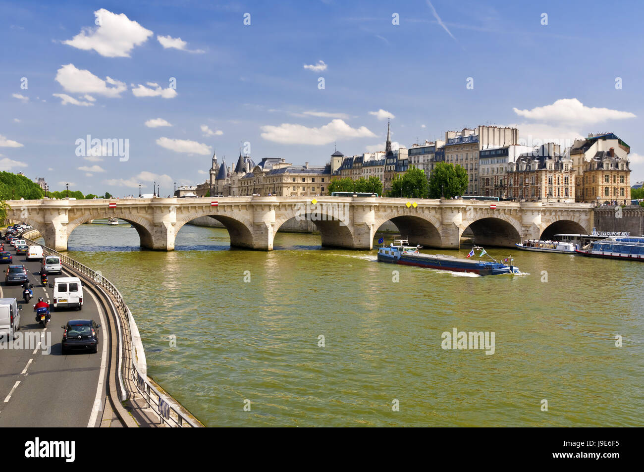 bridge, paris, france, style of construction, architecture ...