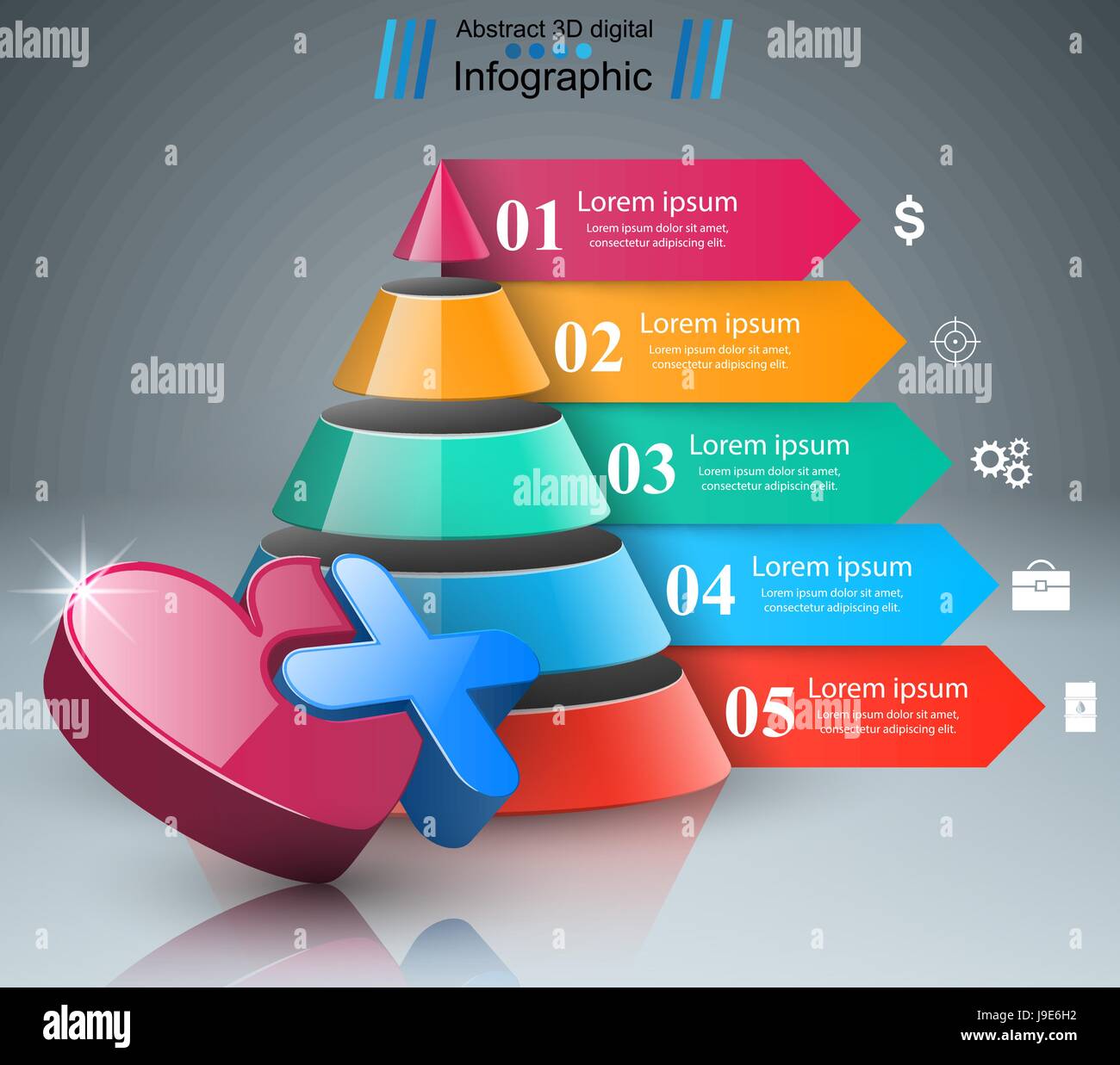 Health icon. 3D Medical infographic Stock Vector Image & Art - Alamy