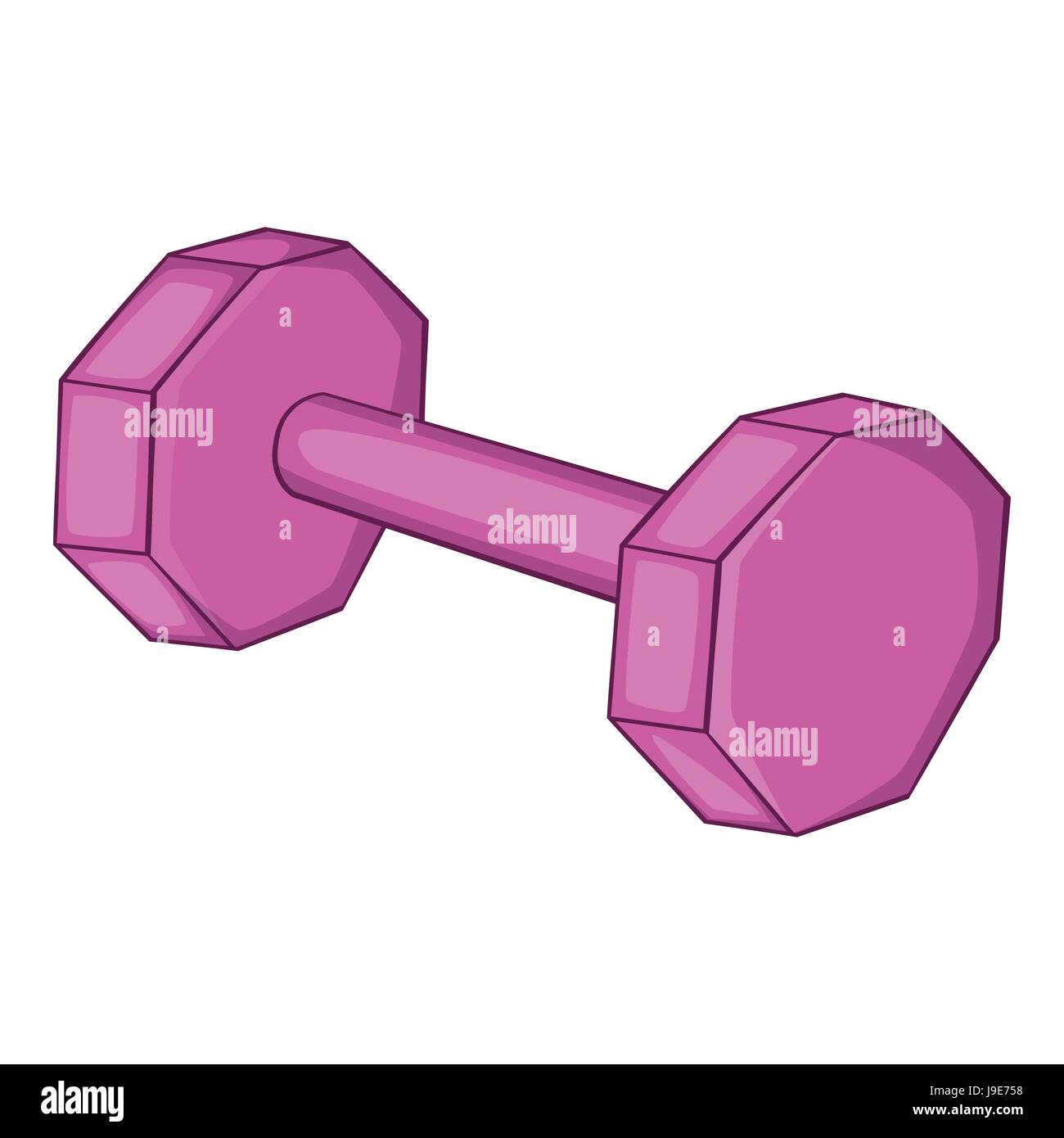 Dumbbell icon, cartoon style Stock Vector Image & Art - Alamy