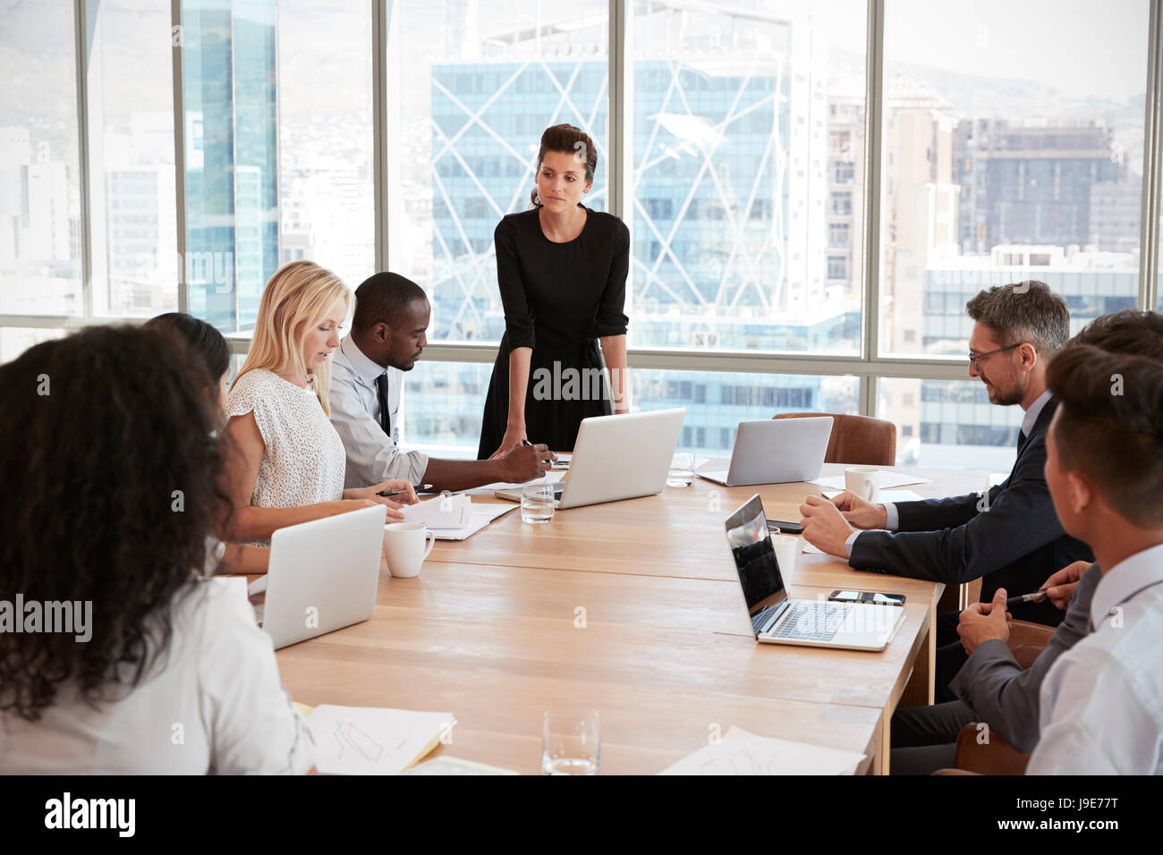 Board room table hi-res stock photography and images - Alamy