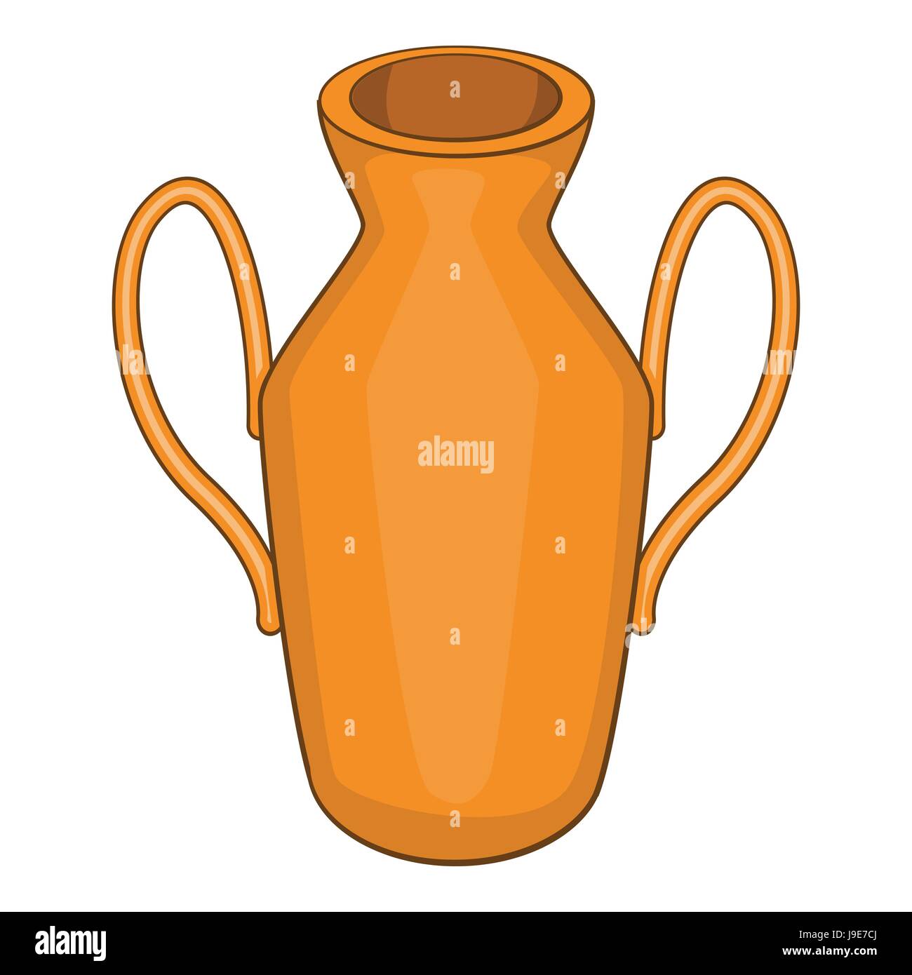 Cartoon ancient jar brown Stock Vector Images - Alamy