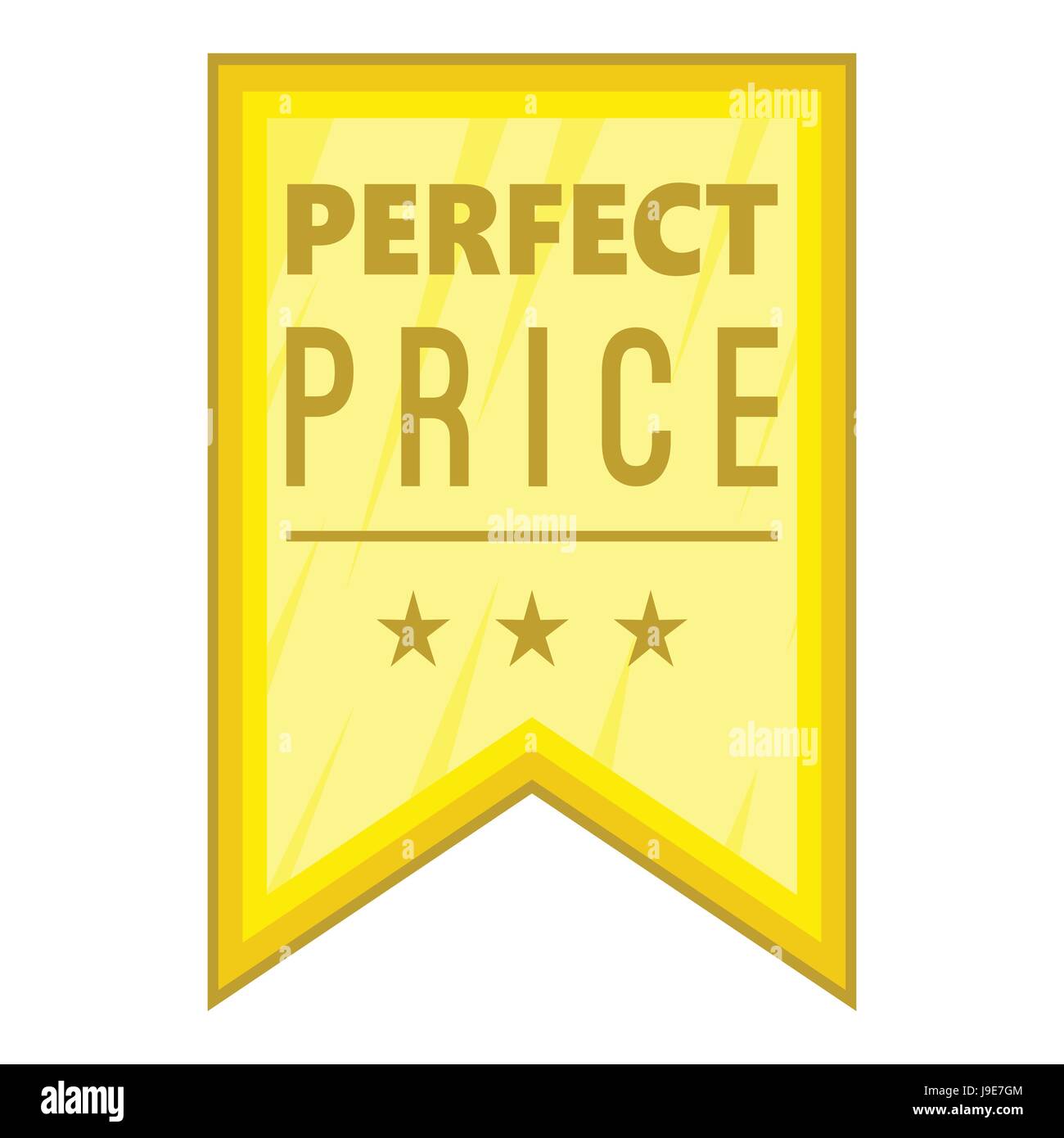 Perfect price pennant icon, cartoon style Stock Vector Image & Art - Alamy