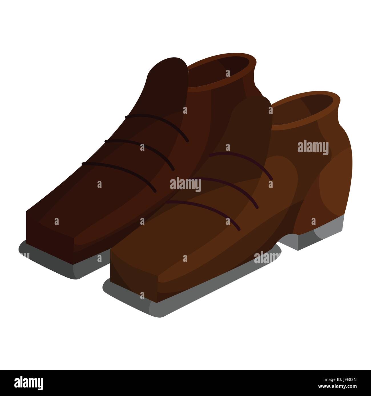 Brown boots icon, cartoon style Stock Vector Image & Art - Alamy