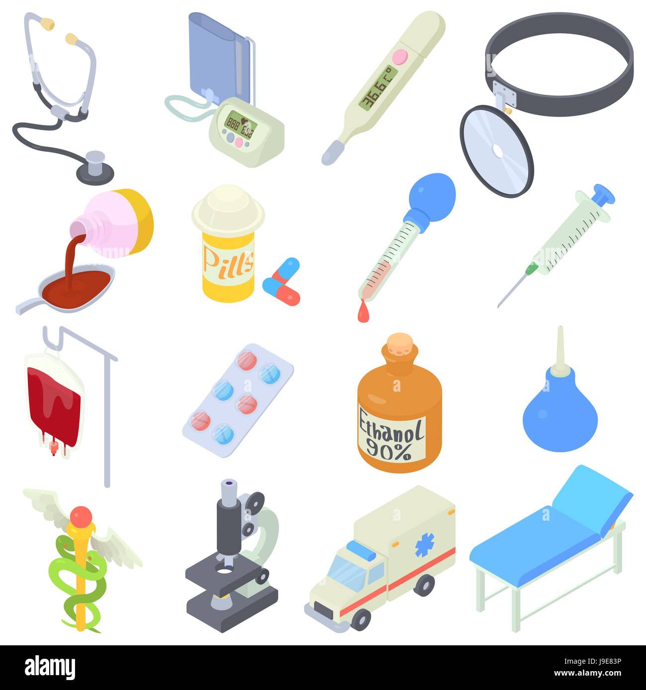 Isometric medical dropper Cut Out Stock Images & Pictures - Alamy