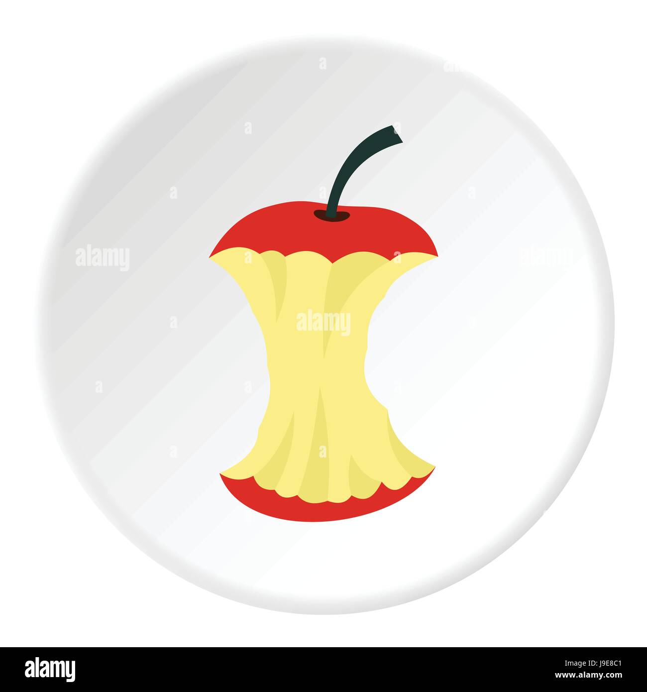 Apple with rotten core Stock Vector Images - Alamy