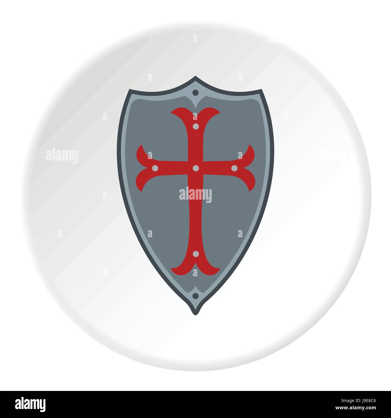 Protection shield icon, flat style Stock Vector Image & Art - Alamy