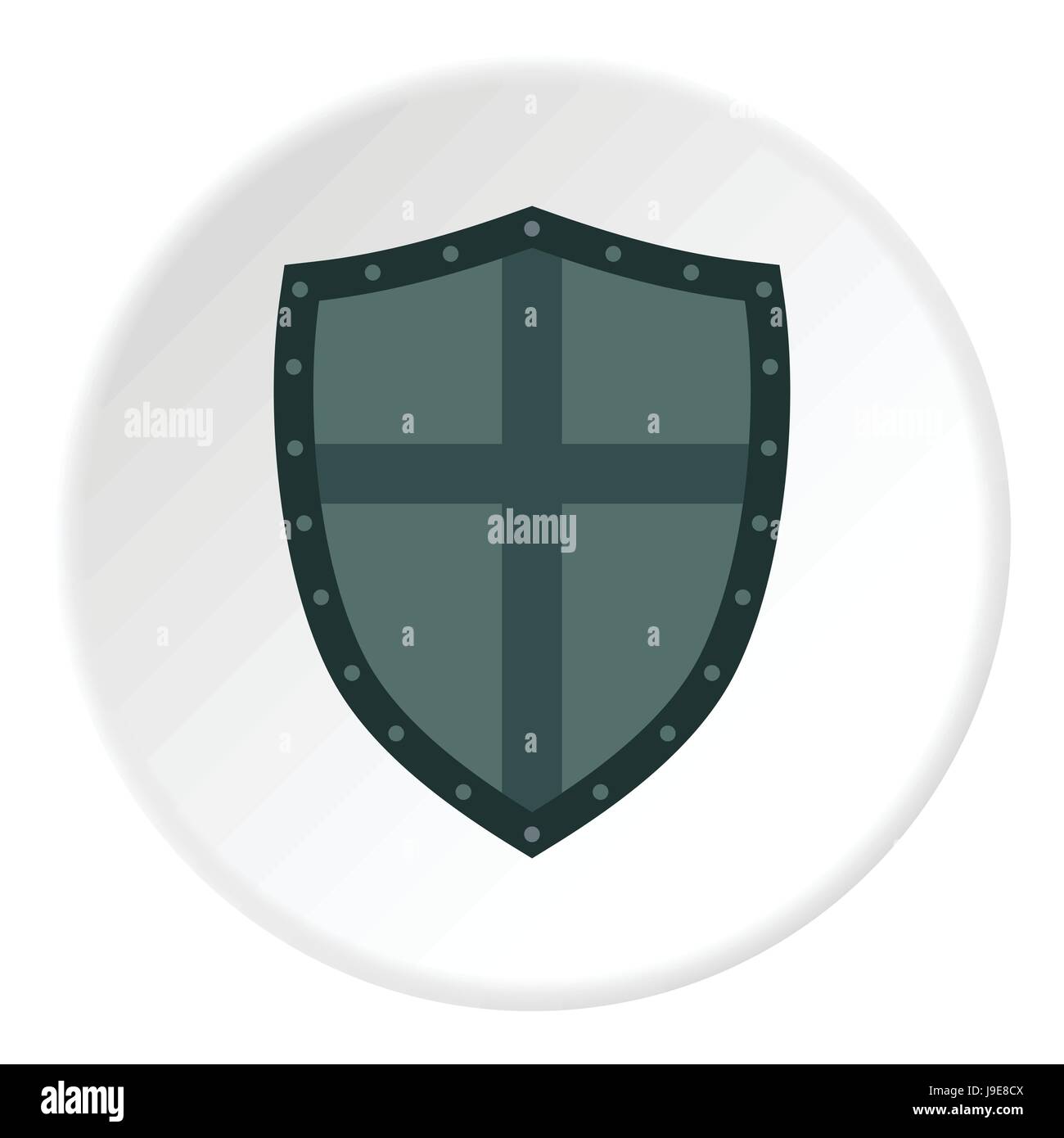 Black shield christian cross Stock Vector Images - Alamy