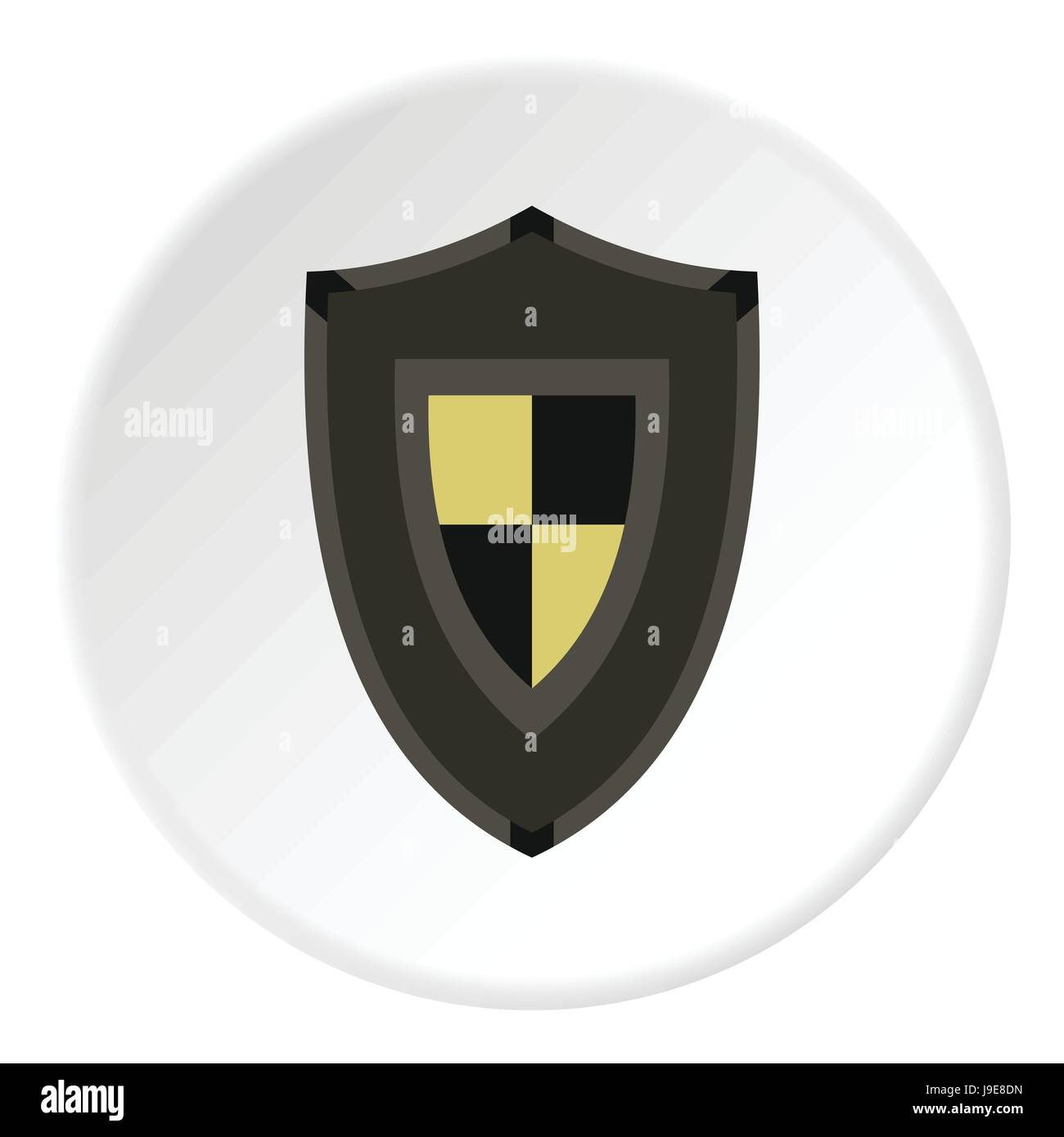Army shield icon, flat style Stock Vector Image & Art - Alamy