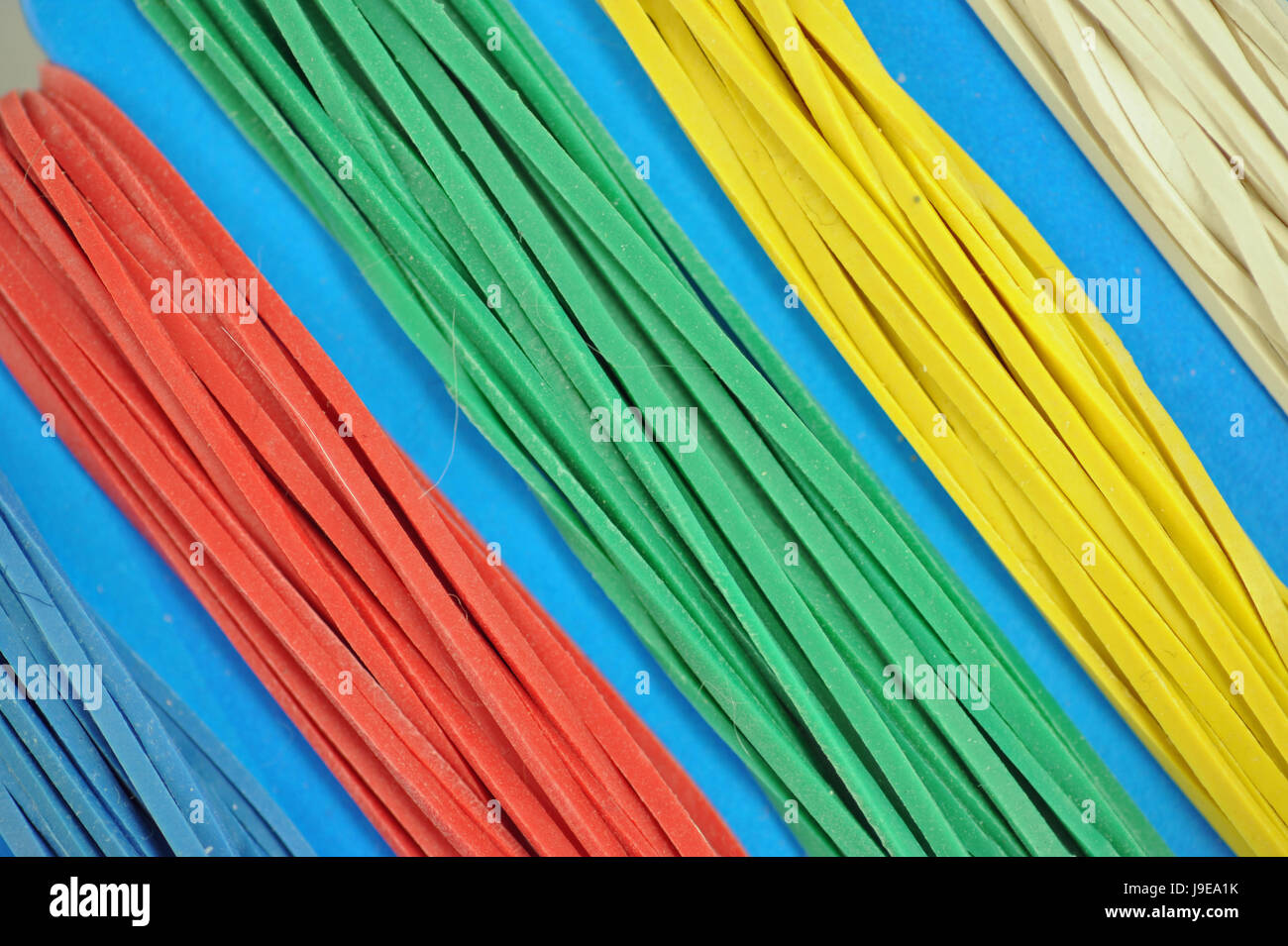 ordered, rubber, band, music group, blue, office, tool, object, objects ...