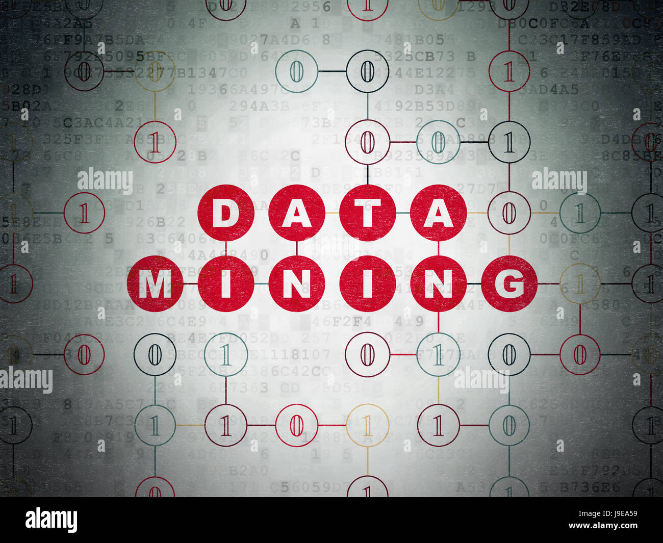 Information concept: Data Mining on Digital Data Paper background Stock ...