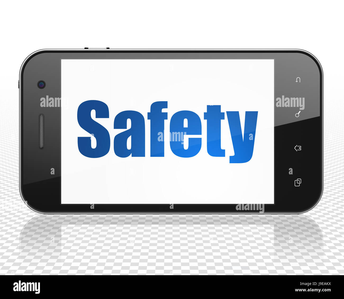 Safety concept: Smartphone with Safety on display Stock Photo - Alamy